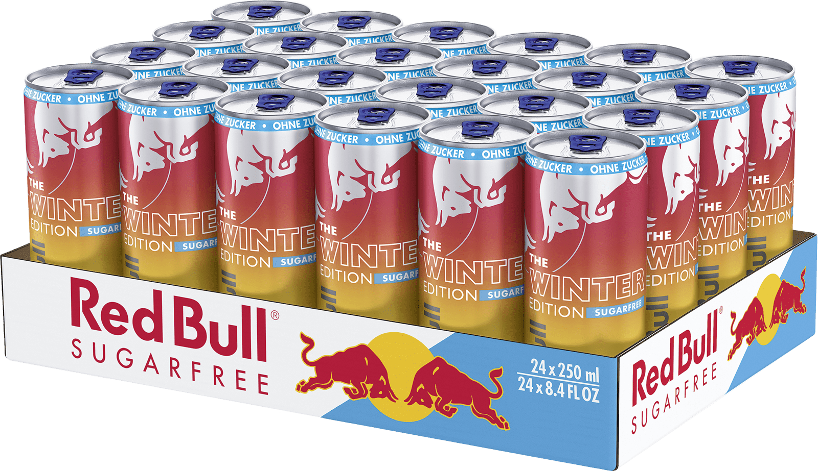Red Bull Winter Edition 2025 sugarfree Fuji-Apfel & Ingwer