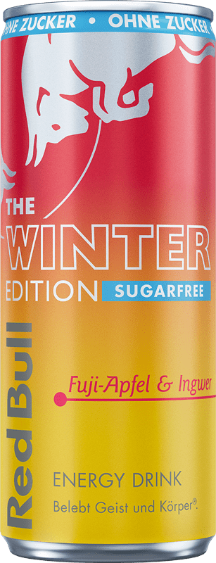 Red Bull Winter Edition 2025 sugar-free Fuji apple & ginger